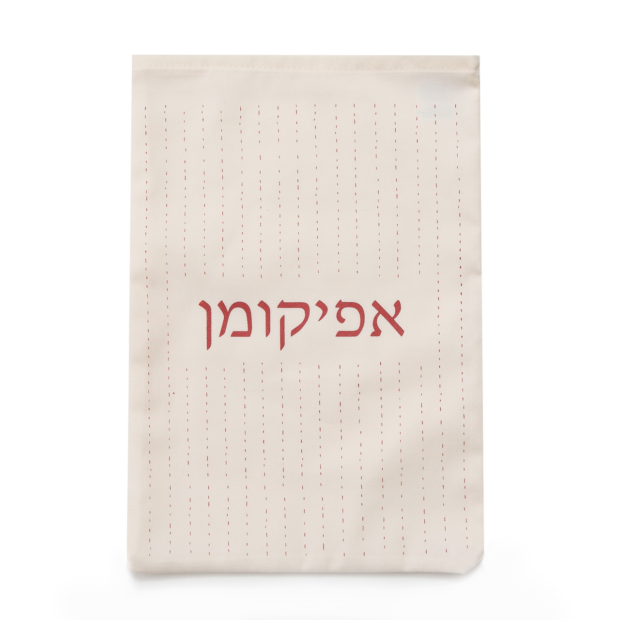 Matzah pattern white and red Passover Afikoman bag