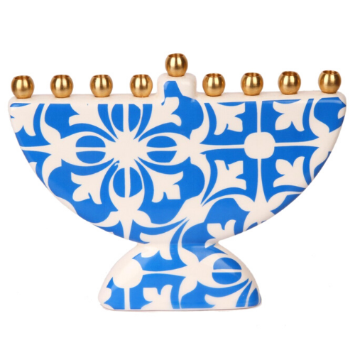 Colorful unique hanukkah menorahs