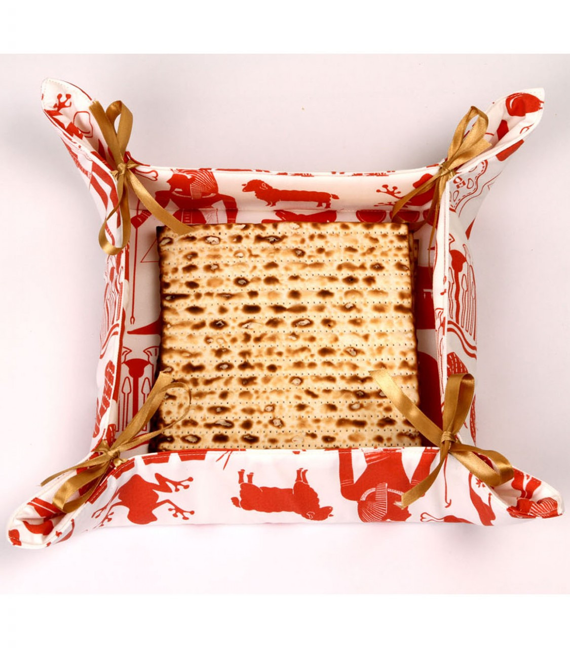 Barbara Shaw Pharoah themed Passover Trivet- Brick Red