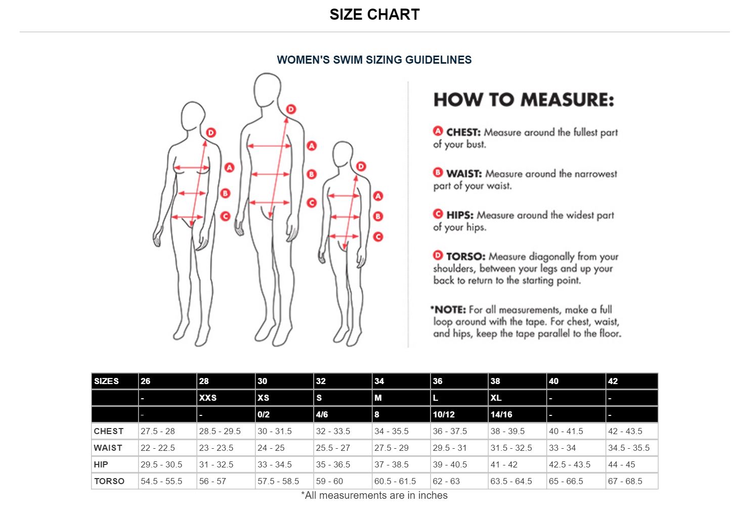 Tyr Girls Sizing Chart My XXX Hot Girl