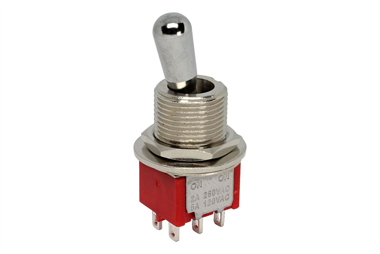 Large Ultra Toggle Switch DPDT 2-way On-On - Chrome - Philadelphia ...