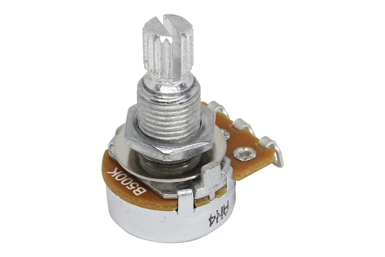 ALPHA Mini B500K Linear Split Shaft Metric Coarse Spline Potentiometer ...