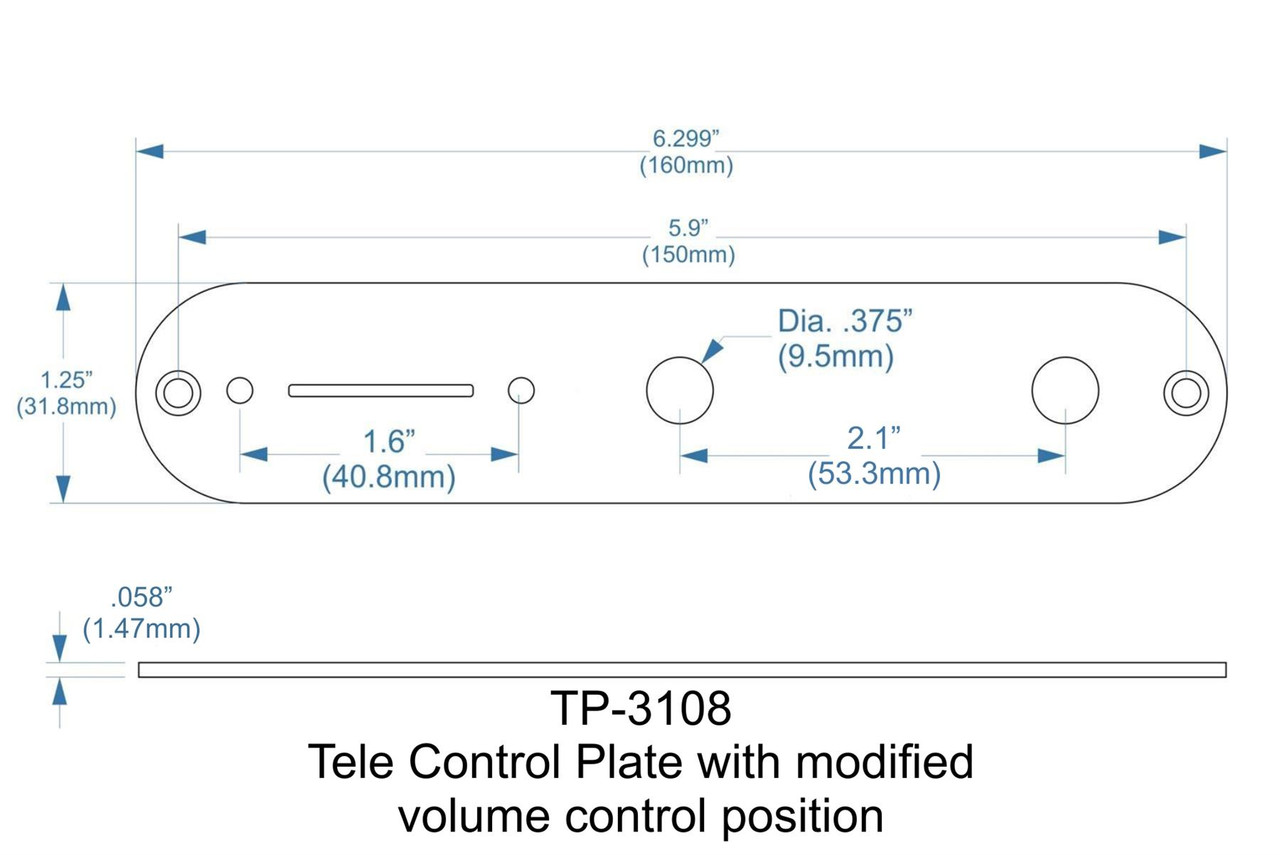 Tele Control Plate with modified volume control position - Philadelphia ...
