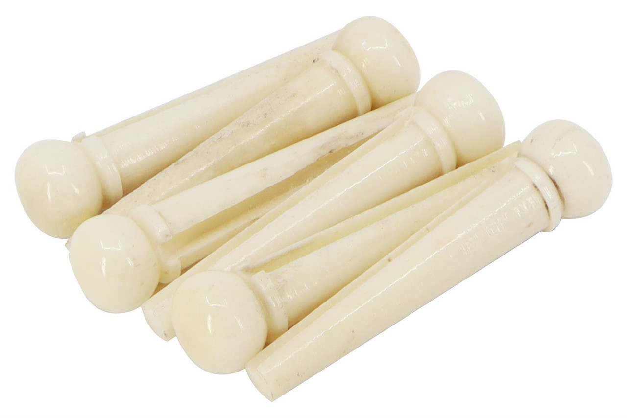 Bone Acoustic Bridge Pins - NO DOT - .215" (5.46mm) - 5 degree taper ...