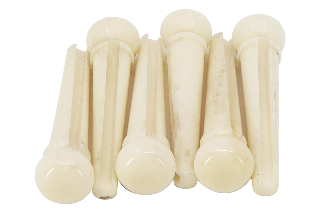 Bone Acoustic Bridge Pins - NO DOT - .215" (5.46mm) - 5 degree taper ...