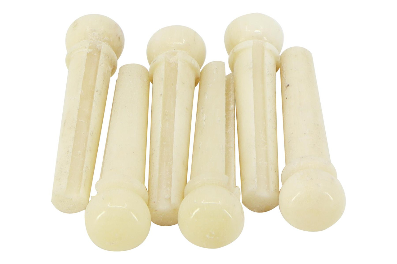 Bone Acoustic Bridge Pins - NO DOT - .205" (5.2mm) - 3 degree taper ...