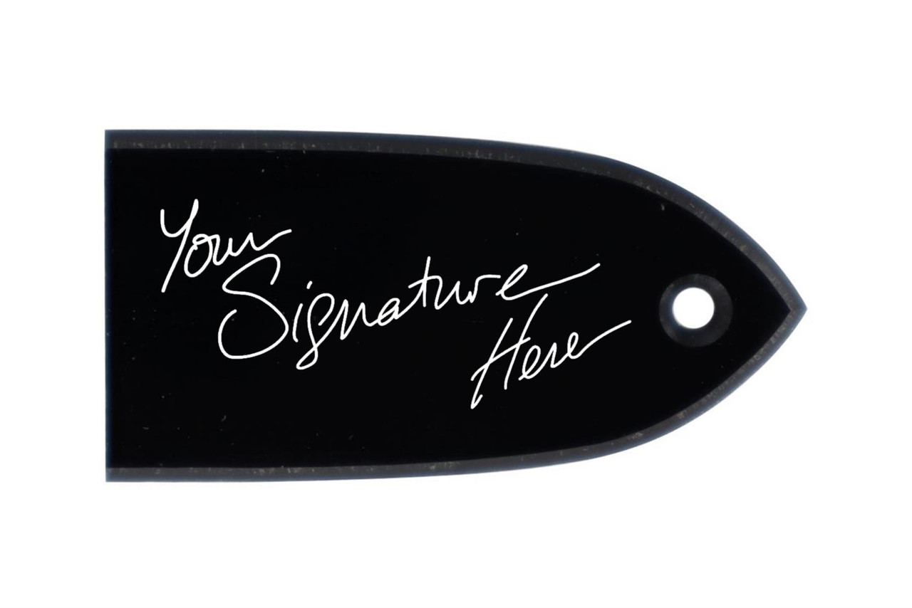 Custom Engraved "Signature" Truss Rod Cover for ESP M-II Guitars ...