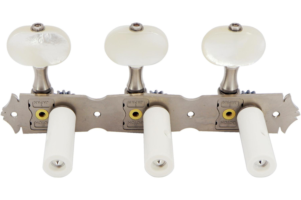 GOTOH 35G510MF Classical Guitar Tuning Machine, Plastic Posts, White ...