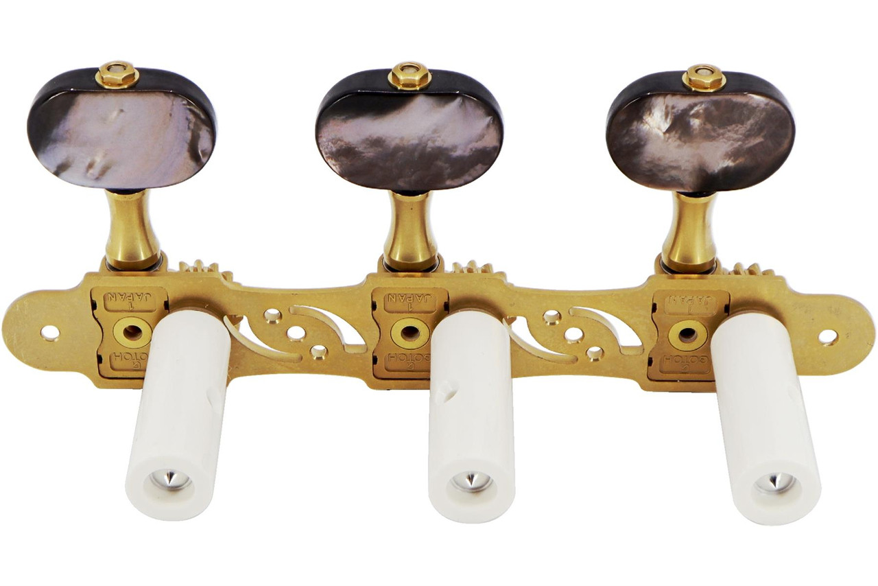 GOTOH 35G510S Classical Guitar Tuning Machine, Plastic Posts, Black MOP ...