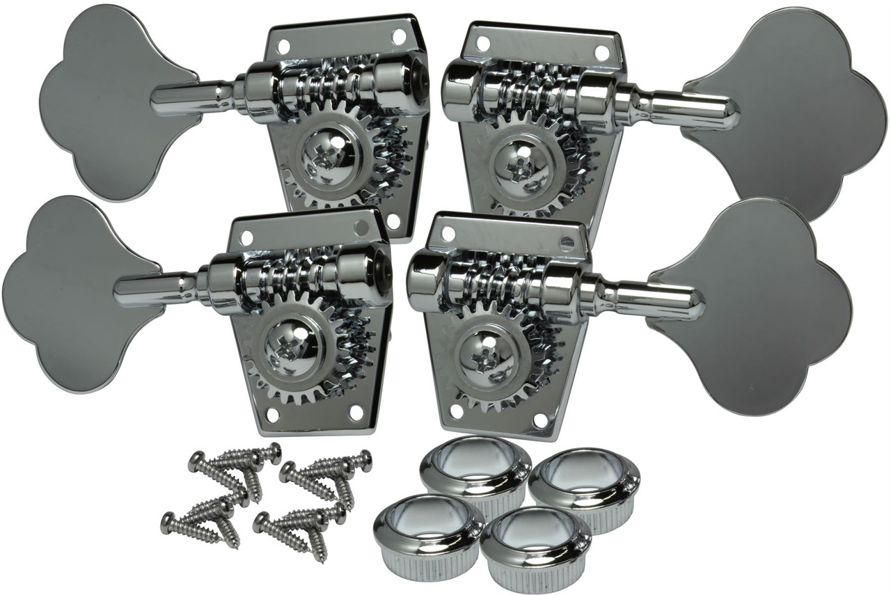 Vintage Bass Tuner Machine Head 2L x 2R set - Chrome - Philadelphia ...