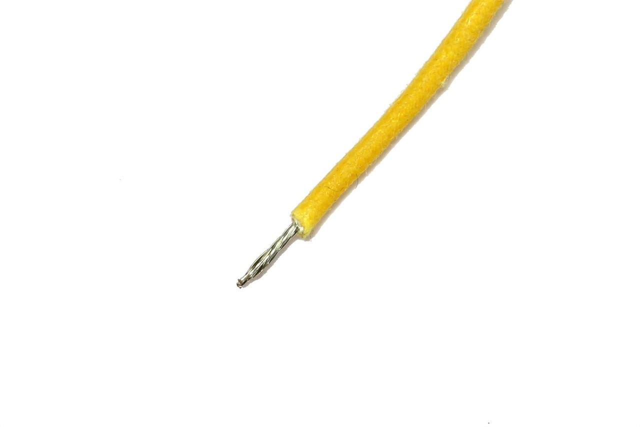 Vintage Cloth Push-Back Wire 25 feet - YELLOW - Philadelphia Luthier ...