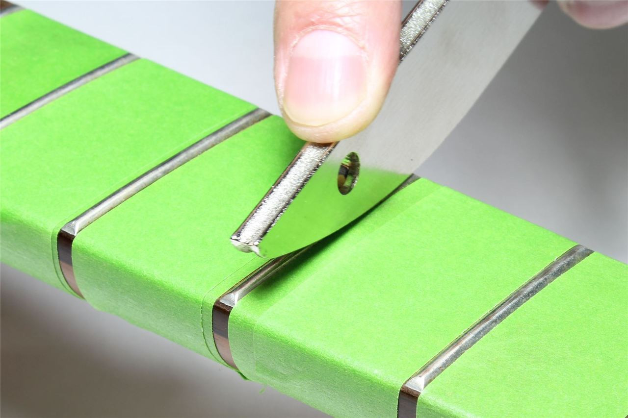 Diamond Offset Fret Crowning File - Dual Width - Medium/Wide(Jumbo ...