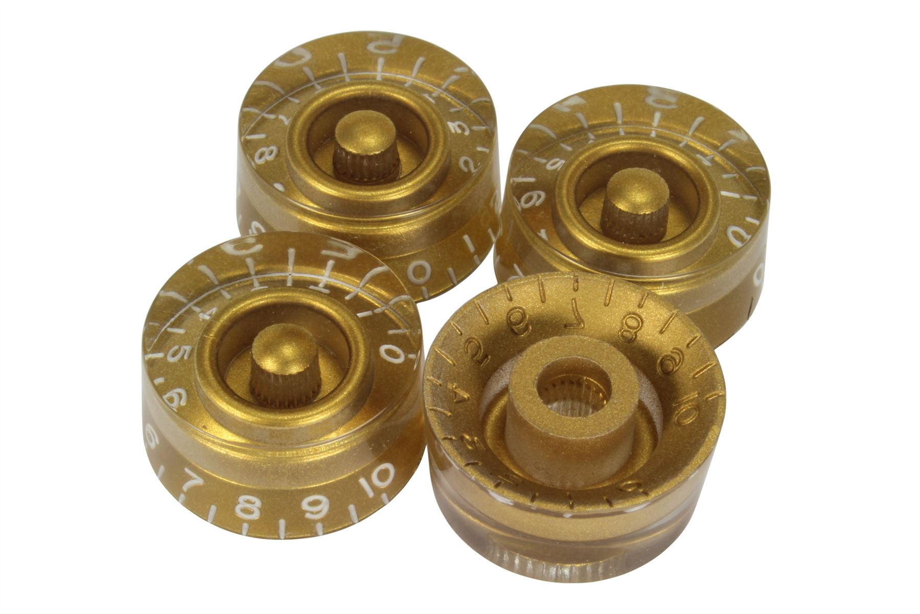 Vintage Speed Knobs with embossed number US Set of 4 Gold ...