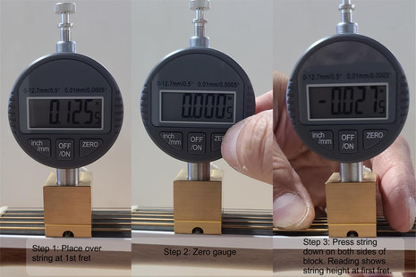 Digital Nut Slotting Gauge - Philadelphia Luthier Tools & Supplies, LLC