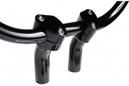 Baron Custom 4 Inch Kickback Risers for Metric Cruisers - Black (Click ...