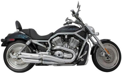 TAB Performance V-ROD Slash Cut Exhaust Pipes (BAFFLED) Chrome (111-1220)