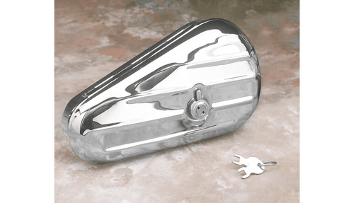 Drag Specialties Right Teardrop Toolbox - Chrome