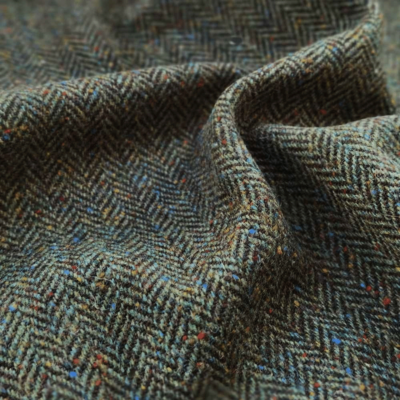 Green Herringbone Donegal Tweed Bookster Tailoring