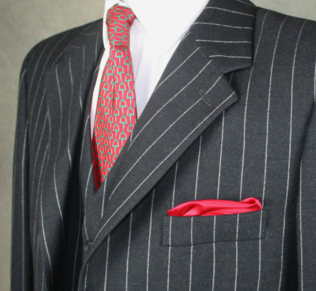 Charcoal Chalk Stripe Suit