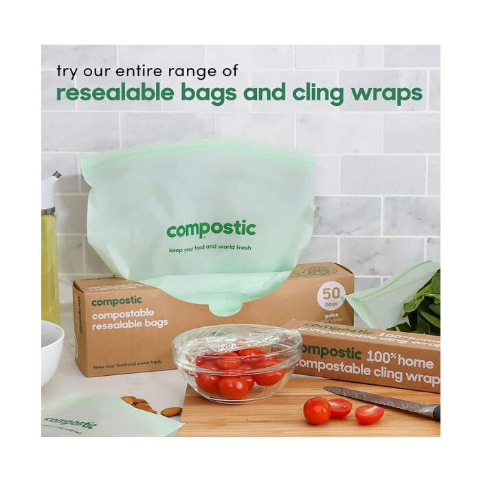 COMPOSTIC Gallon Bags - Home Compostable