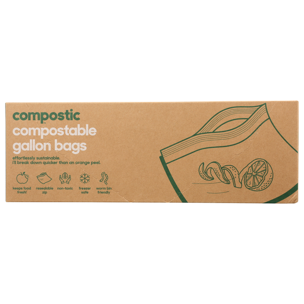 COMPOSTIC Gallon Bags - Home Compostable