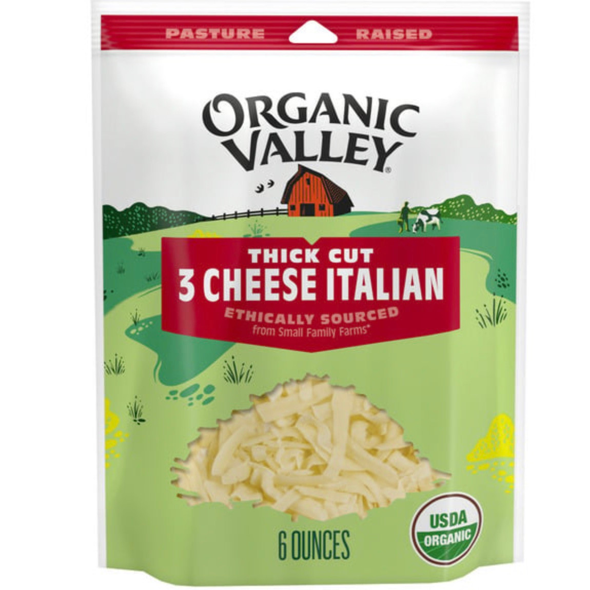 ORGANIC VALLEY Shredded Cheese - 3 Cheese Italian Blend