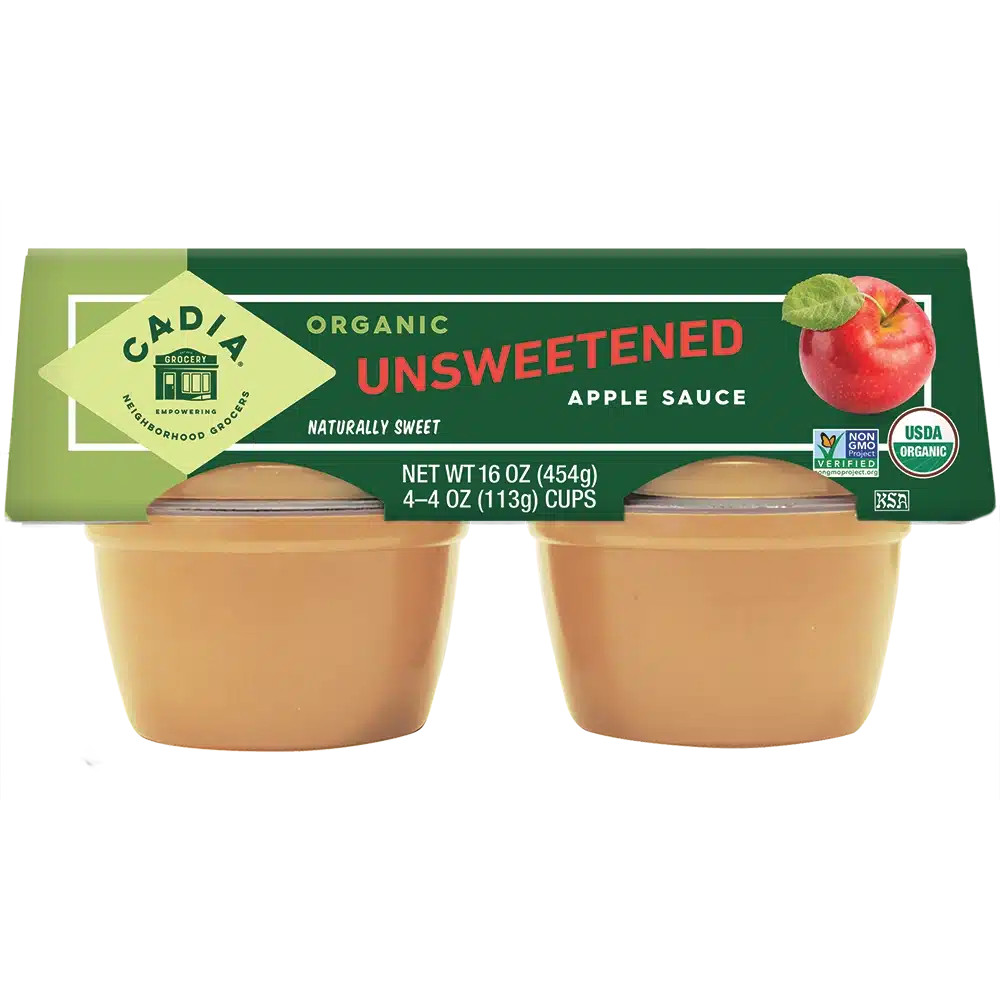 CADIA Organic Unsweetened Apple Sauce Cups