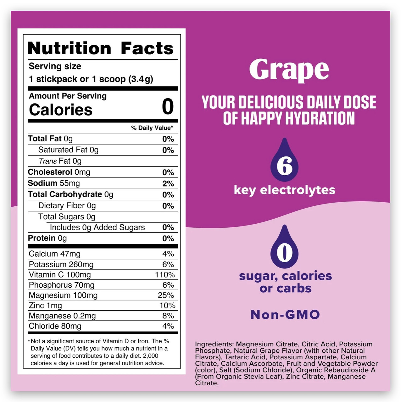 ULTIMA REPLENISHER Grape Electrolyte Drink Mix