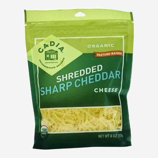 CADIA Shredded Sharp Cheddar Cheese