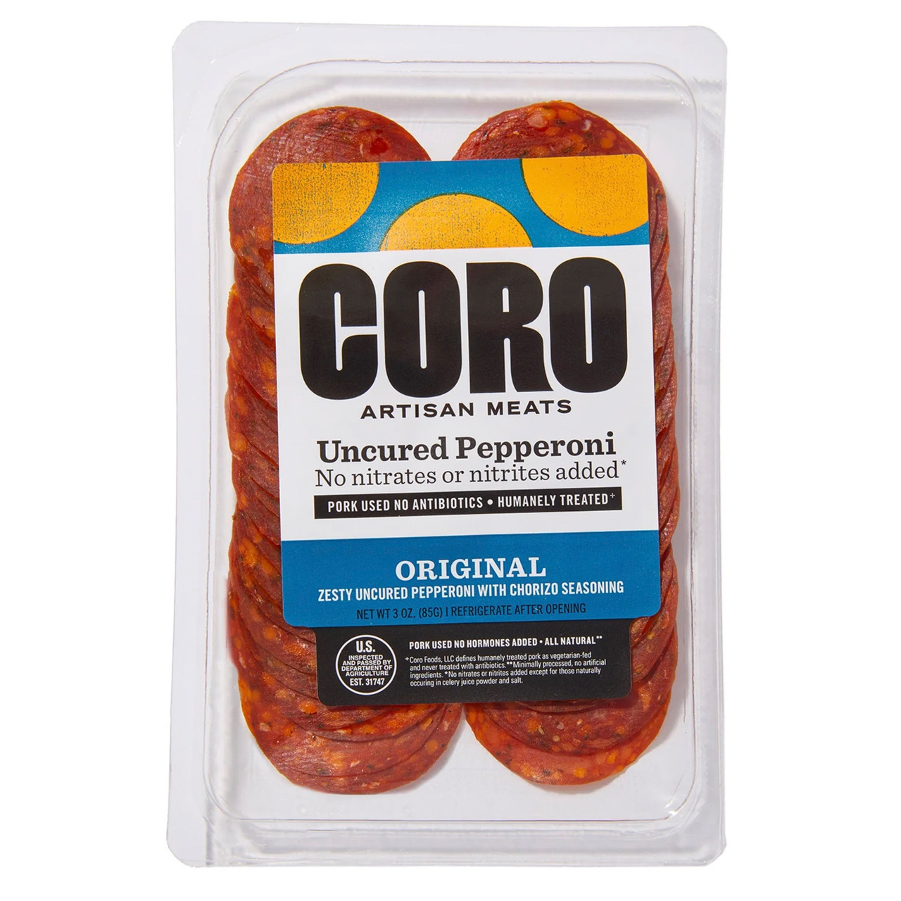 CORO FOODS Pepperoni Uncured and Sliced