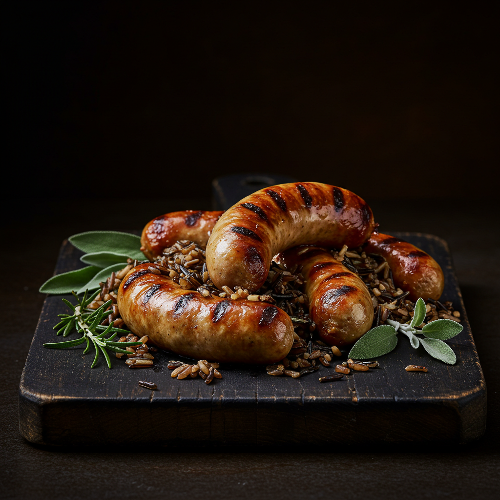 Wild Rice Bratwurst - avg 1.03lb - TC Farm