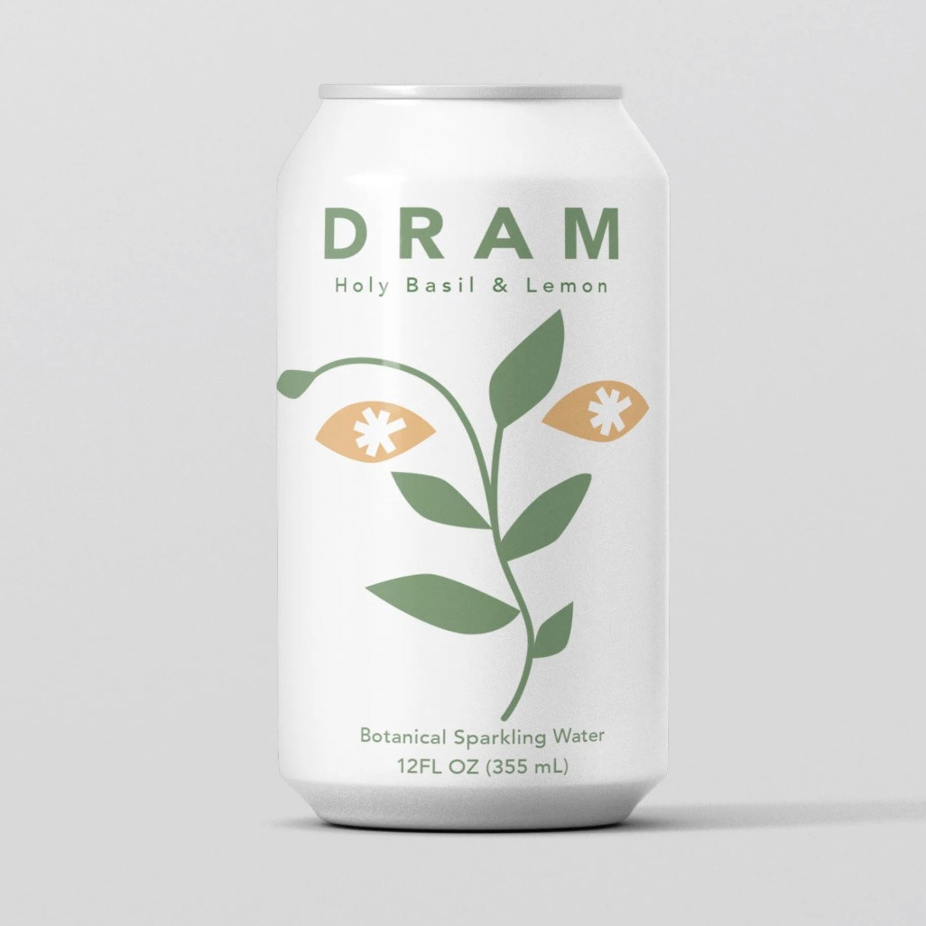 Holy Basil and Lemon Sparkling Water