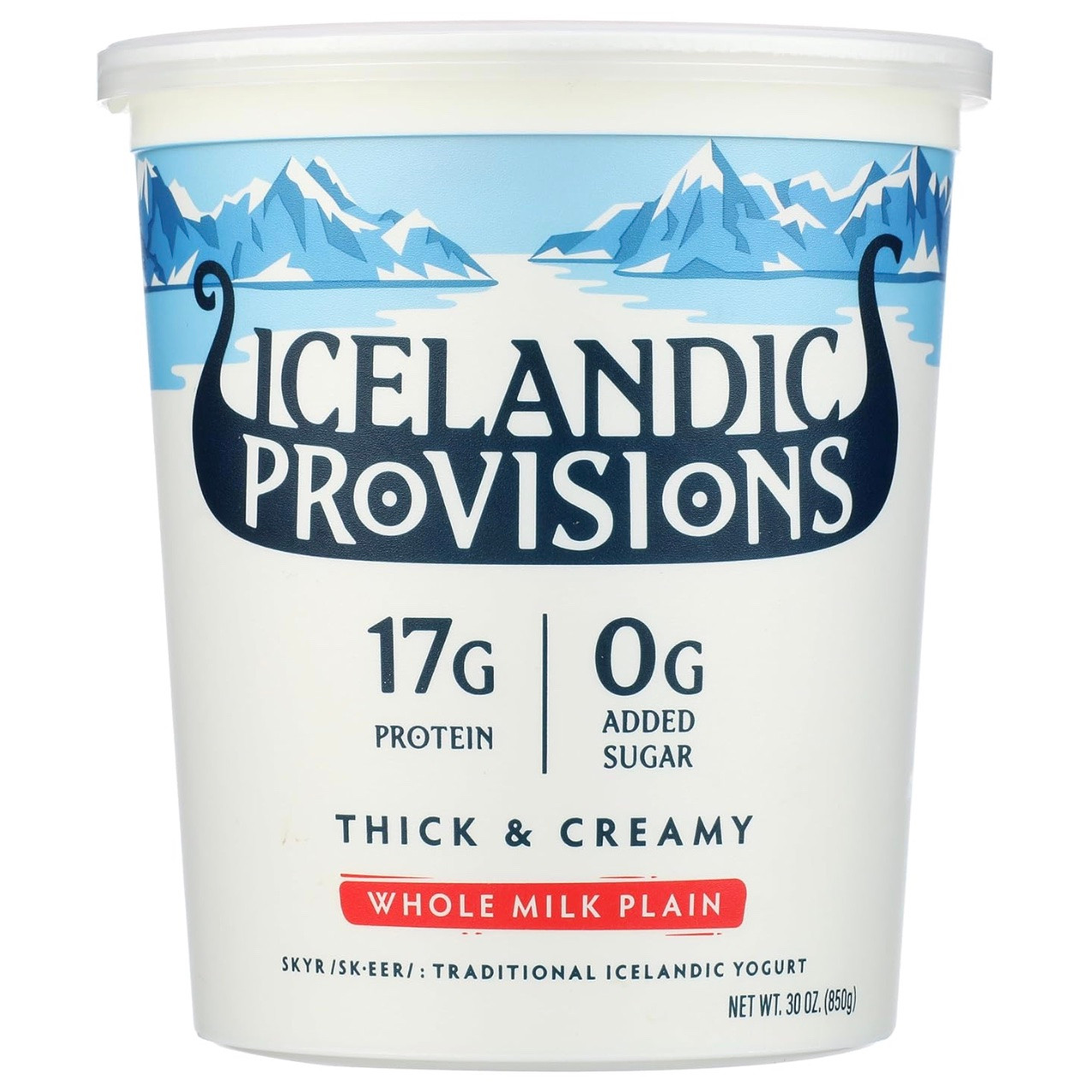 ICELANDIC PROVISIONS Whole Milk Plain Traditional Skyr Yogurt