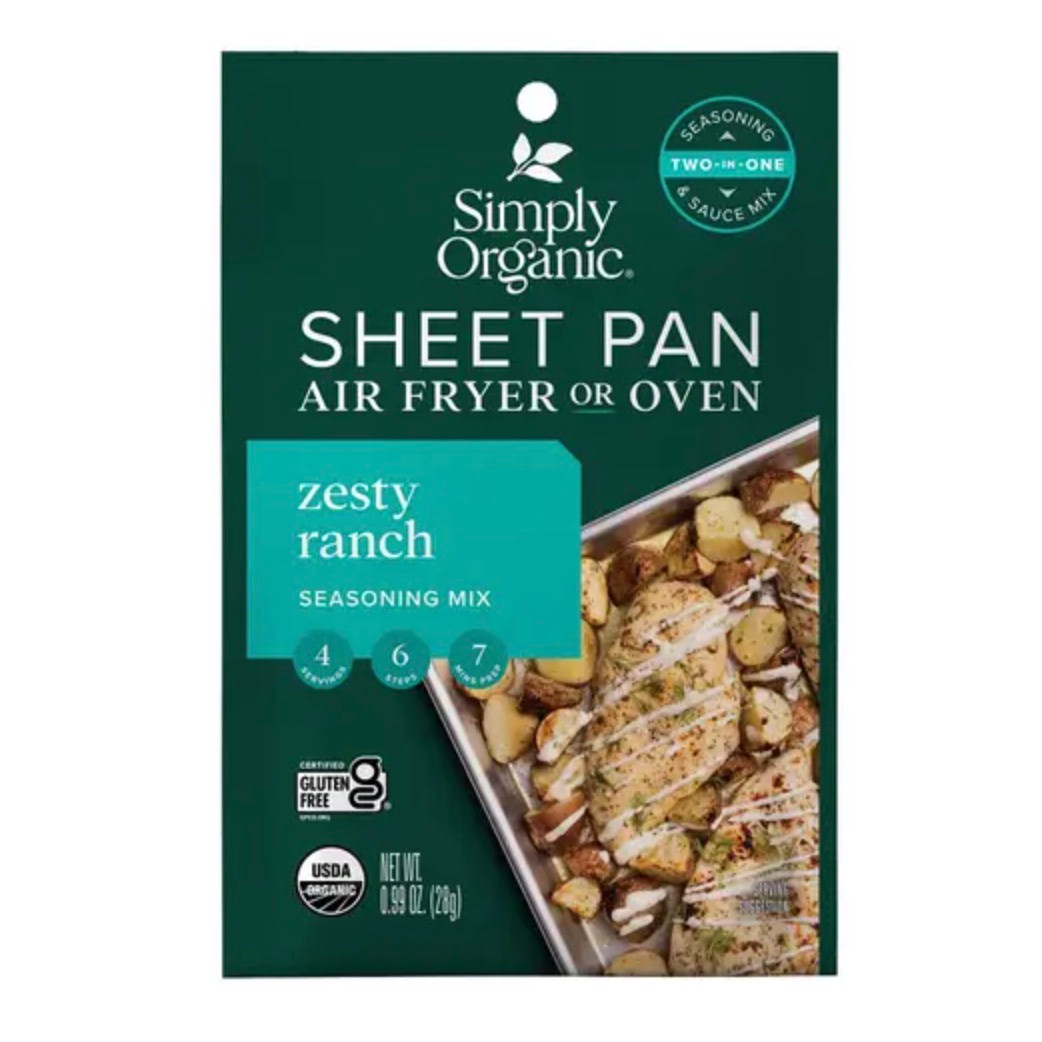 SIMPLY ORGANIC Sheet Pan Seasoning, Zesty Ranch
