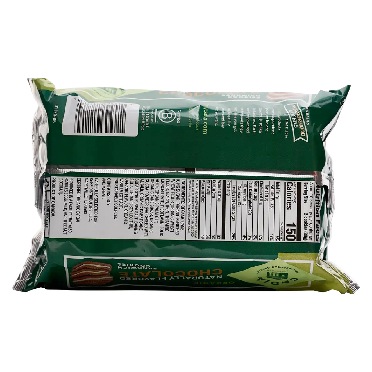 CADIA Chocolate Sandwich Cookies - Organic