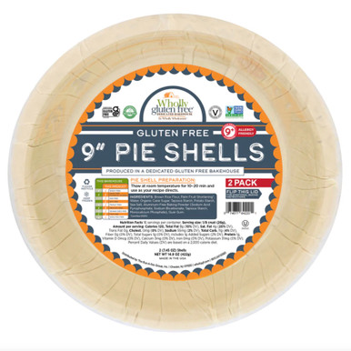 WHOLLY WHOLESOME Gluten Free 9in Pie Shells