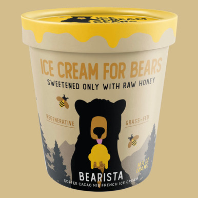ICE CREAM FOR BEARS Coffee Cacao Nib Ice Cream Pint