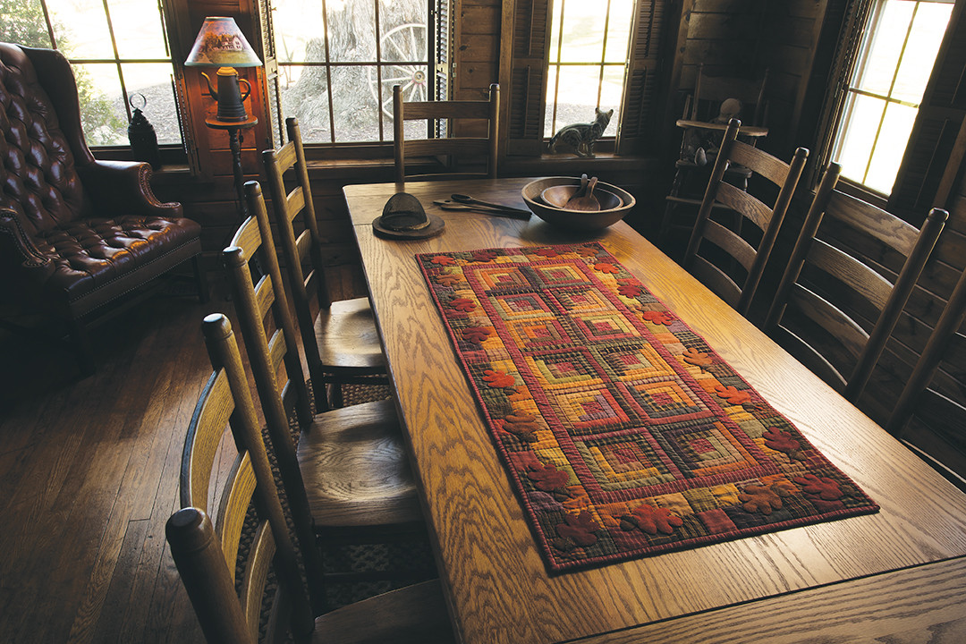 Cozy Cabins Table Runner Pattern by Jen Daly