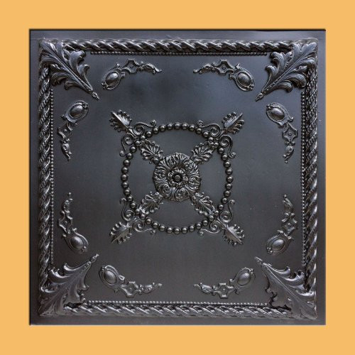 30pc of Jewel Black (24"x24" PVC 20 mil) Ceiling Tiles - Covers About ...