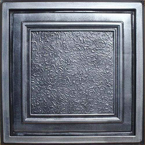30pc of Zeta Silver/Black (24"x24" PVC 20 mil) Ceiling Tiles - Covers ...
