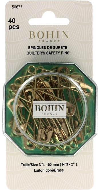 Bohin Coiled Spring Safety Pins - Sewing Supplies