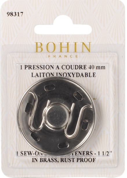 Bohin Sew-On Snap Fasteners (Lge) - Sewing Supplies