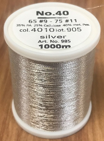 FS No.40 1000m Col.4010 Silver - Sewing Supplies