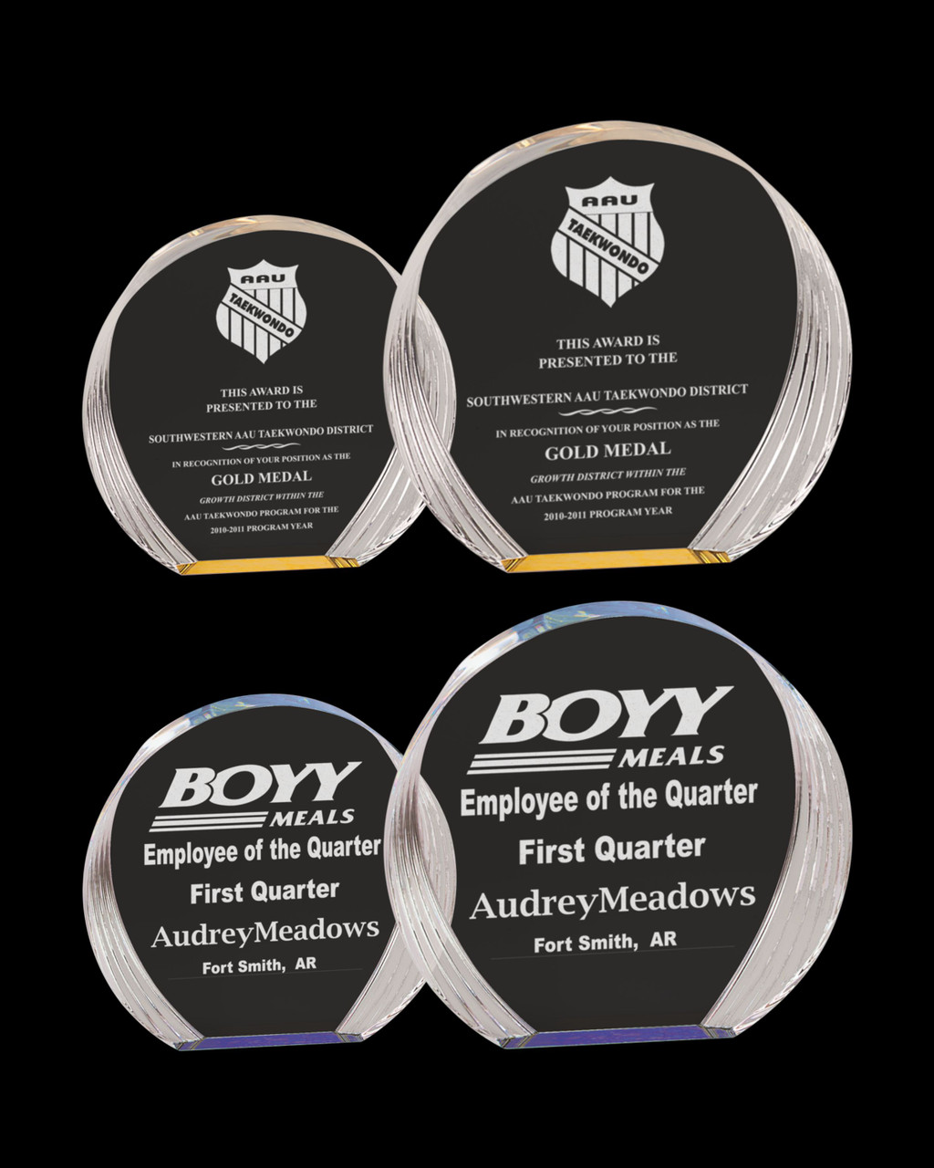 Acrylic Wave Edge Circle - Chico Awards Company