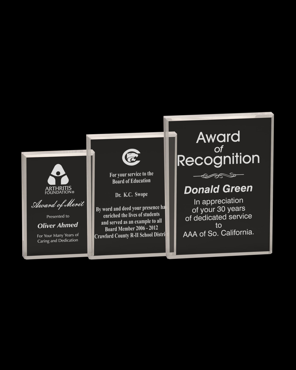 Acrylic Beveled Edge Rectangle - Chico Awards Company