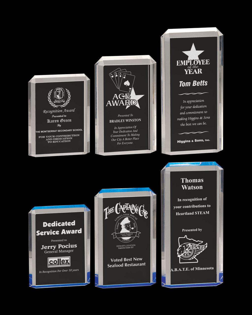 Acrylic Mitered Edge Rectangle - Chico Awards Company