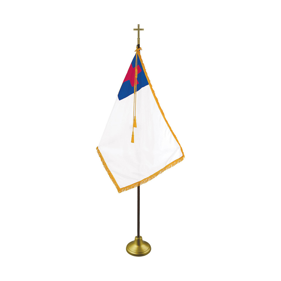 Christian Indoor Flag Set | Ameritex Flag and Flagpole LLC