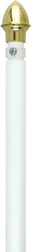 White Fiberglass Marching Band Pole | Ameritex Flag and Flagpole LLC