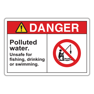 D13 Danger - Polluted Water - Hall Signs