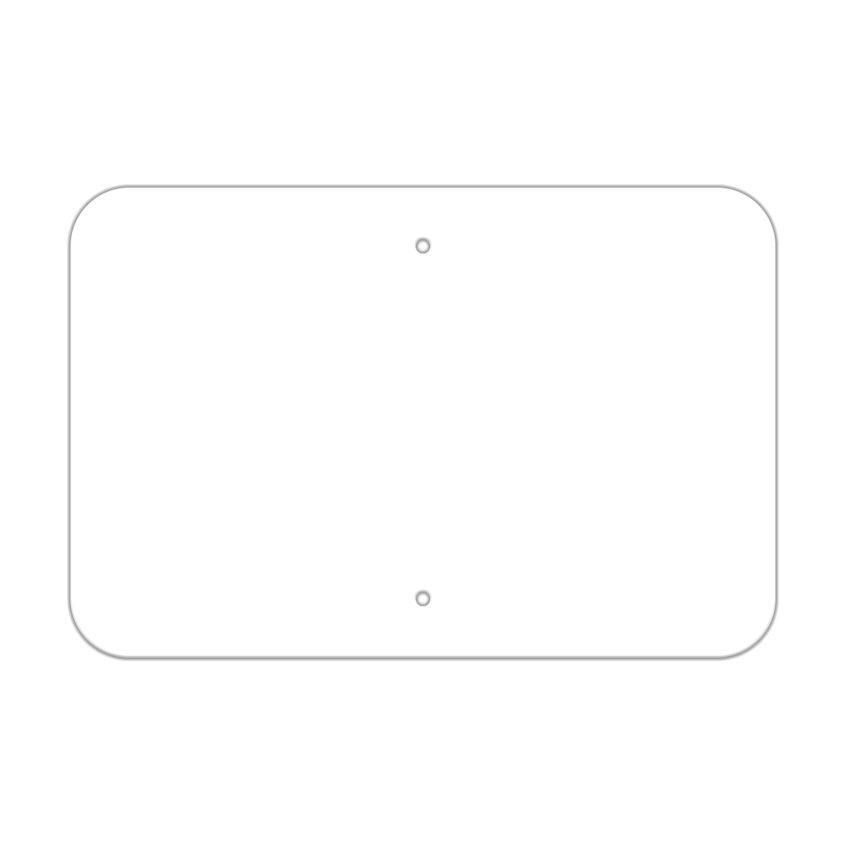 12" x 18" Aluminum Sign Blank - Hall Signs